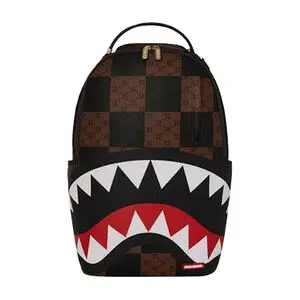 SPRAYGROUND Enlarged Check Paris Backpack - Brown