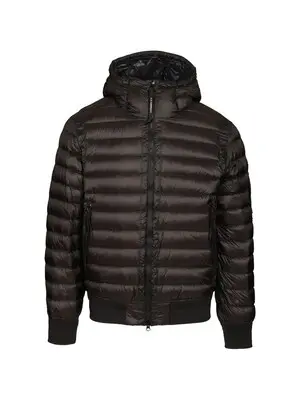 C.P. COMPANY Logo Down Jacket - Black