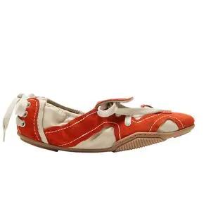 Acne Studios Wmns Lace-up Shoe 'off White - Orange