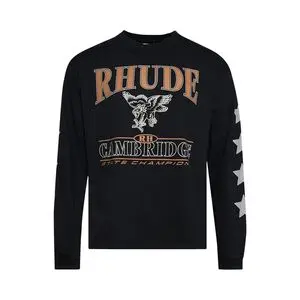 Rhude Cambridge State Champs Long-sleeve Tee 'vintage - Black