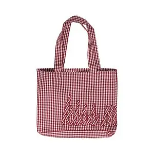 DENIM TEARS Kiss My Grits Gingham Tote Bag - Red