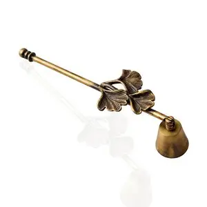 MARLETH Ginkgo Brass Candle Snuffer