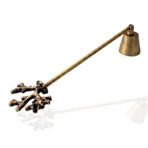 MARLETH Coral Brass Candle Snuffer - Brown