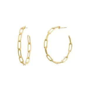GOLD & HONEY Thin Link Hoops