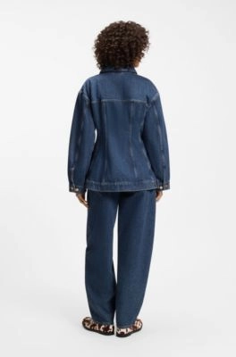 Hugo Slim-fit Hourglass Denim Jacket In Japanese Cotton