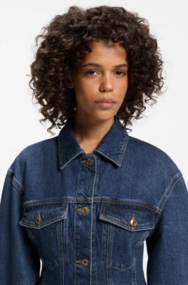 Hugo Slim-fit Hourglass Denim Jacket In Japanese Cotton