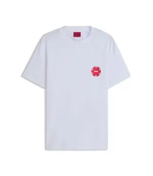 Hugo Cotton-jersey T-shirt With Poker-chip Print