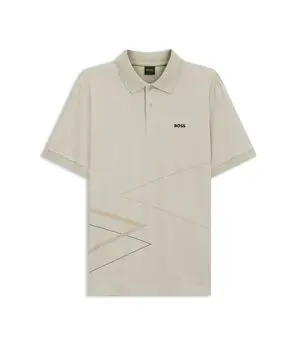BOSS Pima Cotton Polo Shirt With Placed Print