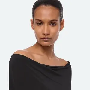 Helmut Lang Cowl Long-sleeve Top - Black
