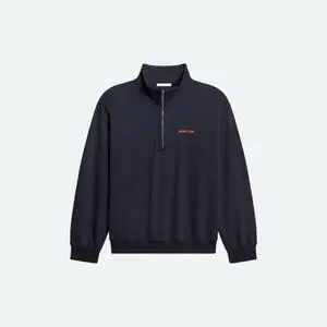 Helmut Lang Small Logo Quarter-zip - Navy