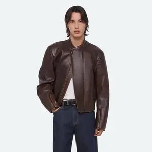 Helmut Lang Leather Moto Jacket