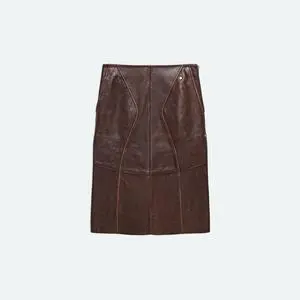 Helmut Lang Leather Skirt