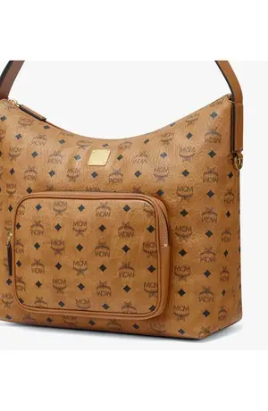 Mcm X-large Aren Zip Hobo In Visetos