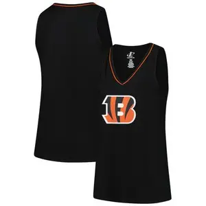 LOGO ATHLETIC Cincinnati Bengals Stellar Win V-neck Tank Top - Black
