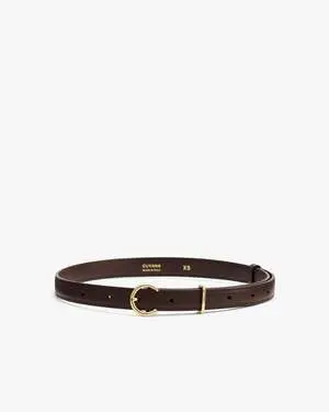 Cuyana Crescent Buckle Belt - Toffee