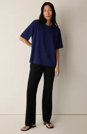 Eileen Fisher Crewneck Relaxed T-shirt - Infty