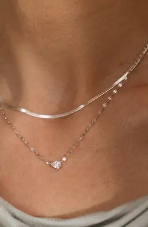 MADE BY MARY Dew Drop Solitaire Necklace