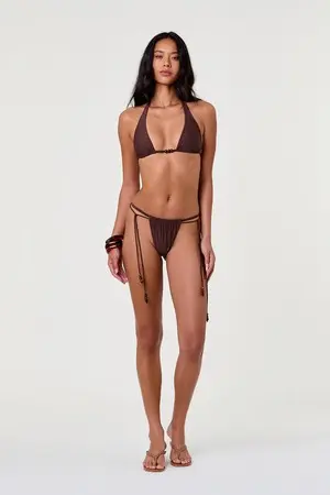 NICHOLAS Shelli Bikini Top With Beads