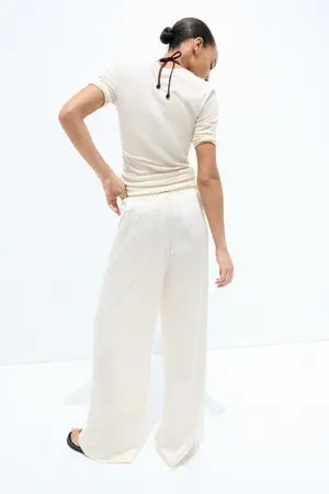 H&m Jersey Pull-on Pants - Cream