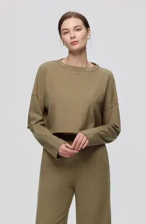 JUANA Aera Boxy Cropped Sweater