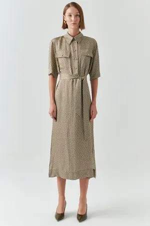 EXQUISE Sasha Midi Dress - Multi Color