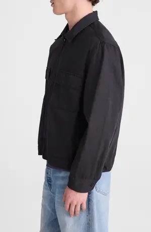 Madewell Zip Front Organic Cotton & Linen Jacket