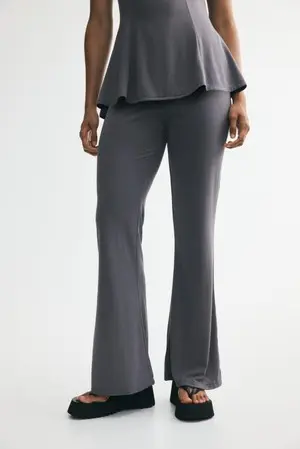 H&m Flared Modal-blend Pants