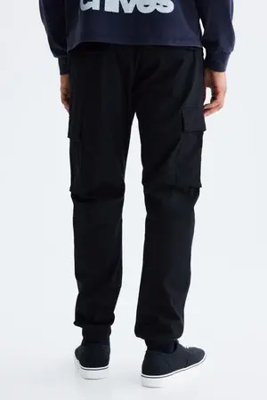 H&m Slim-fit Cargo Pants - Black