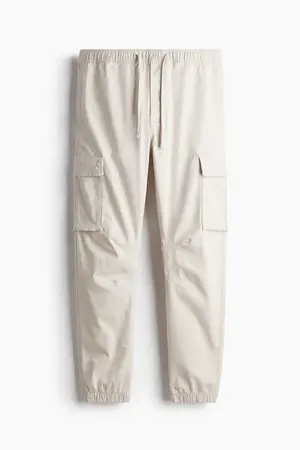 H&m Slim-fit Cargo Pants - Light Beige