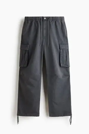 H&m Loose-fit Cargo Pants - Dark Gray