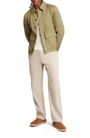 Ted Baker London Trennt Cotton & Linen Shirt Jacket
