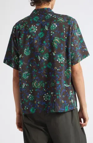 Sacai Floral Print Button-up Shirt