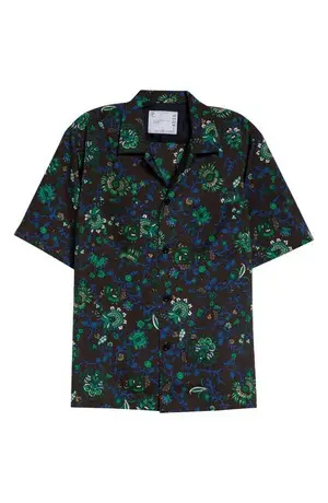 Sacai Floral Print Button-up Shirt