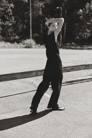 H&m Crinkled Drawstring Pants - Black