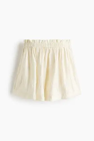 H&m Frayed Paper-bag Shorts