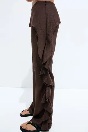 H&m Flounced Crinkled Pants