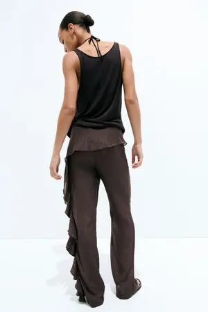 H&m Flounced Crinkled Pants