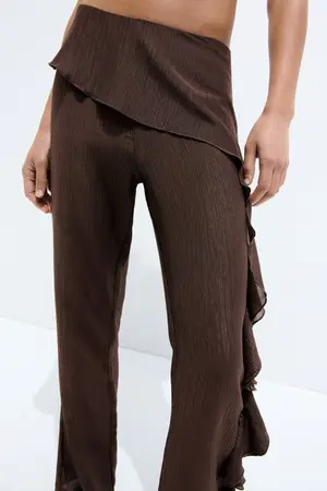 H&m Flounced Crinkled Pants