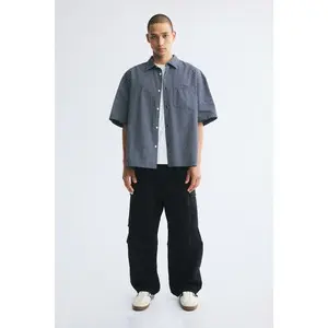 H&M Loose-fit Cargo Pants In Cotton Twill - Black
