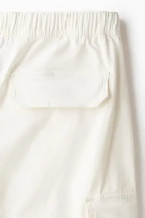 H&M Loose-fit Cargo Pants In Cotton Twill - Cream