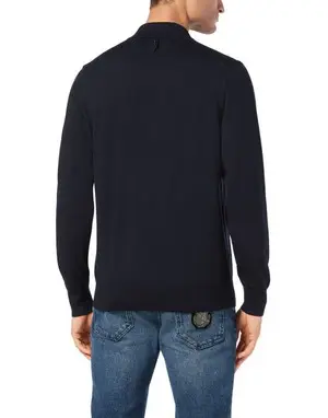 BILLIONAIRE Pullover Polo-neck Ls Crest