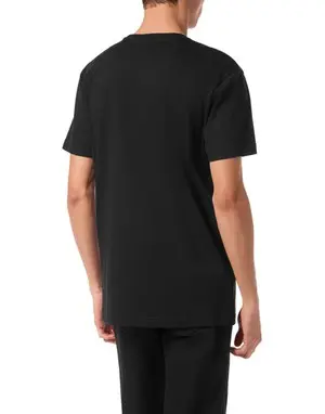BILLIONAIRE T-shirt Round Neck Flags - Black