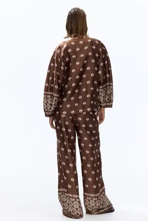 H&m Straight-leg Satin Pants