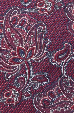 Nordstrom Paisley Silk Jacquard Tie - Burgundy