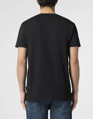 Philipp Plein Round Neck T-shirt New York Tennis Patch - Black