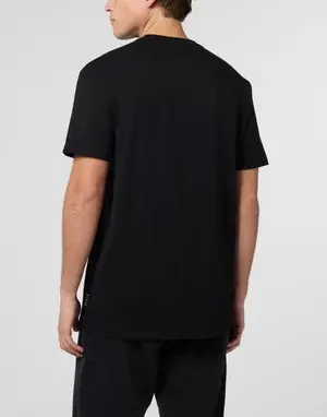 Philipp Plein Round Neck T-shirt Spray Hexagon - Black