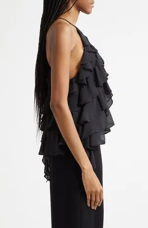 Cinq À Sept Iska Ruffle Sleeveless Top