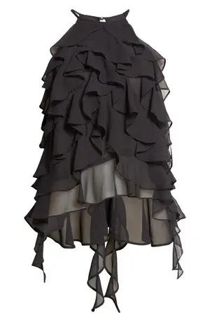 Cinq À Sept Iska Ruffle Sleeveless Top