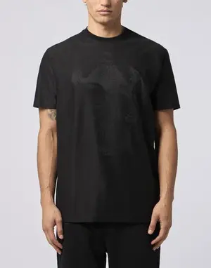 Philipp Plein Round Neck T-shirt Jacquard Skull - Black