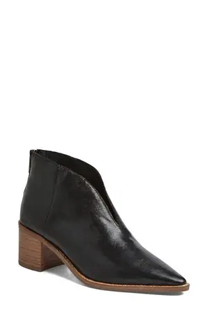 DJANGO AND JULIETTE Fernada Heeled Boot Black Natural Leather